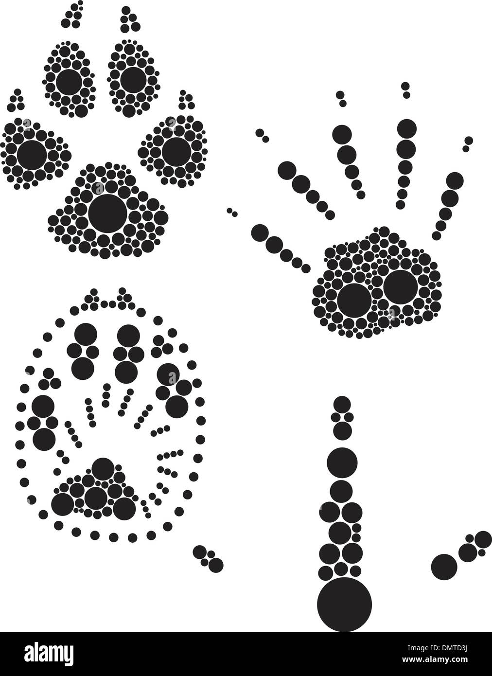 Paw feet Stock Vector Images - Alamy