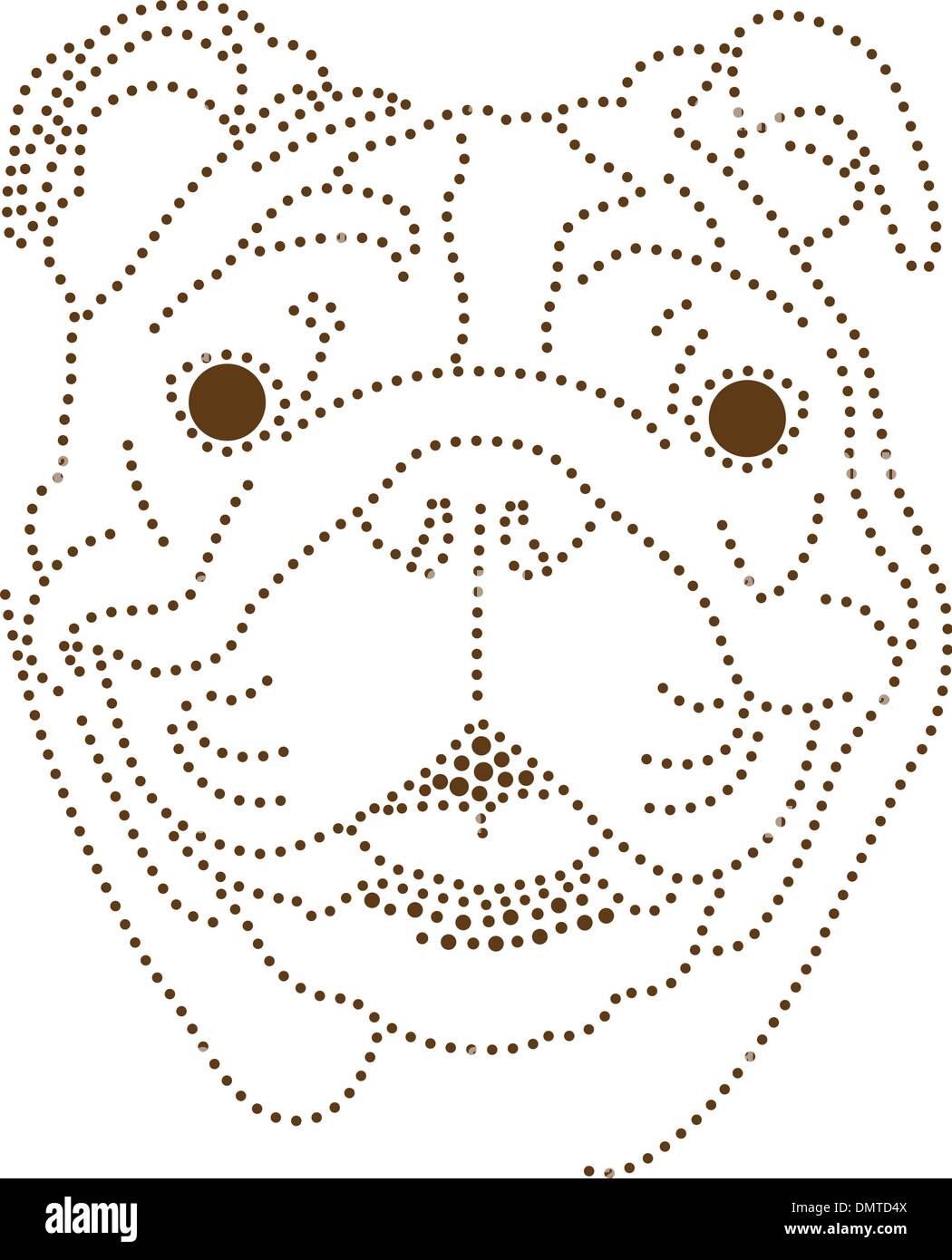 Dotted dog Stock Vector Images - Alamy