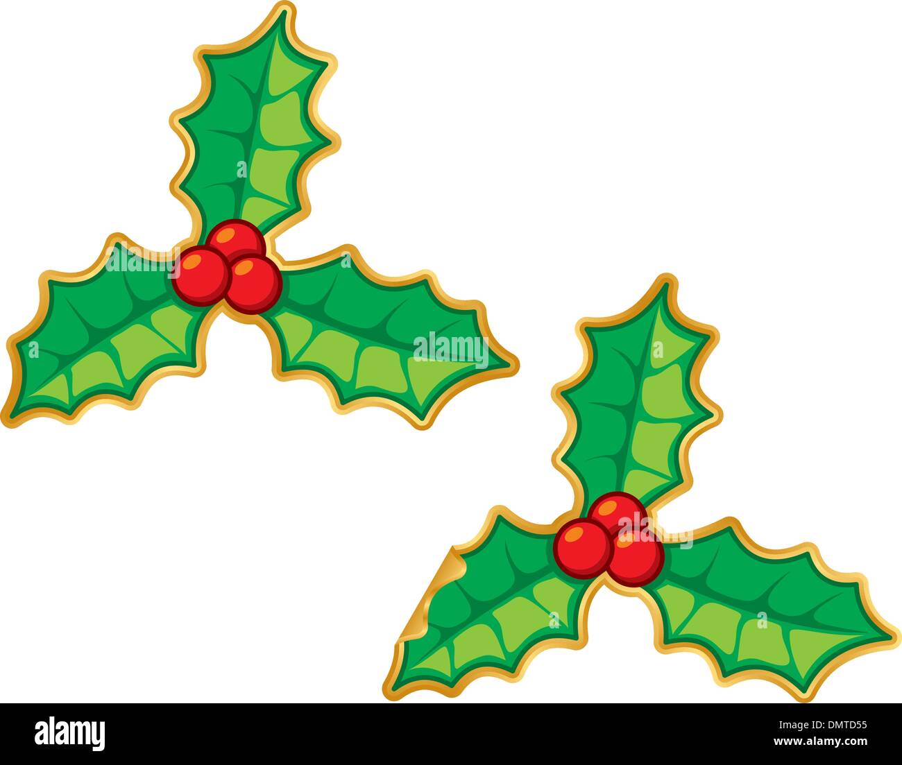 Holly vector Stock Vector Images - Alamy