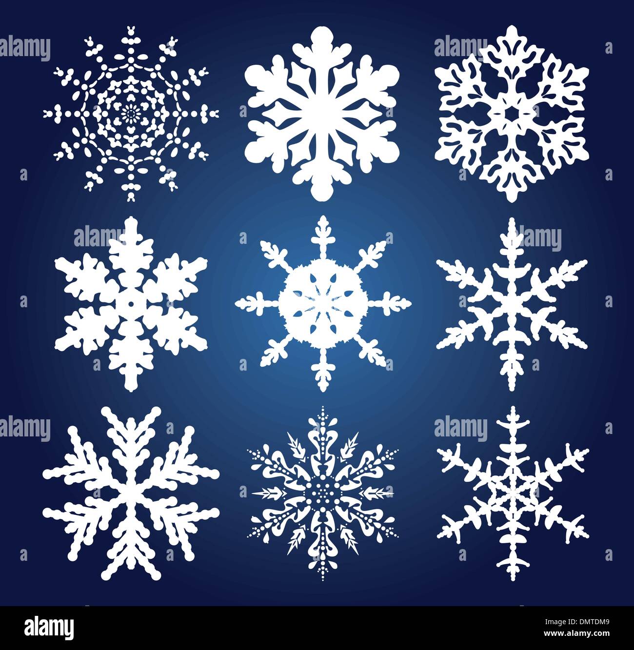 Vector snowflakes hi-res stock photography and images - Alamy