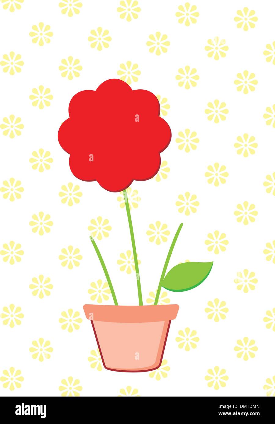 Decorative flower pot Stock Vector Images - Alamy