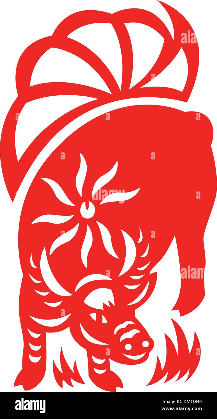 Cow asian Stock Vector Images - Alamy