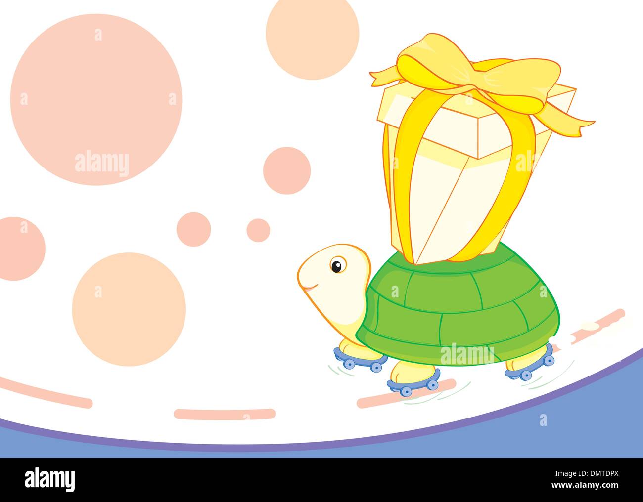 Turtle with present Stock Vector Image & Art - Alamy