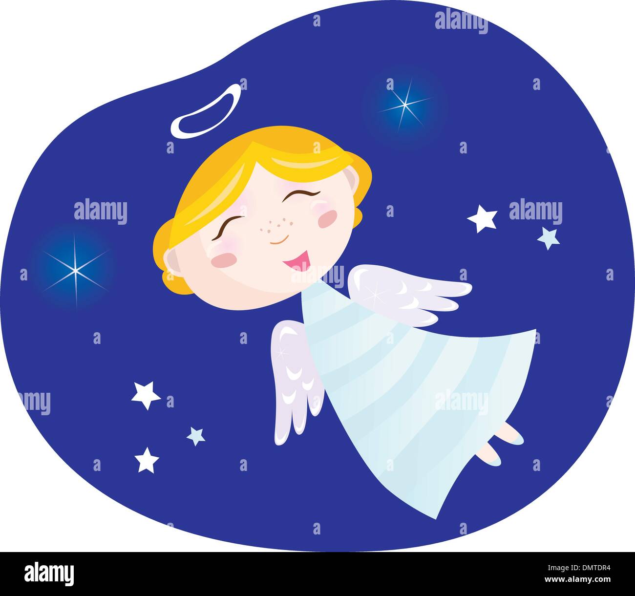 Girl celebrate christmas child Stock Vector Images - Alamy