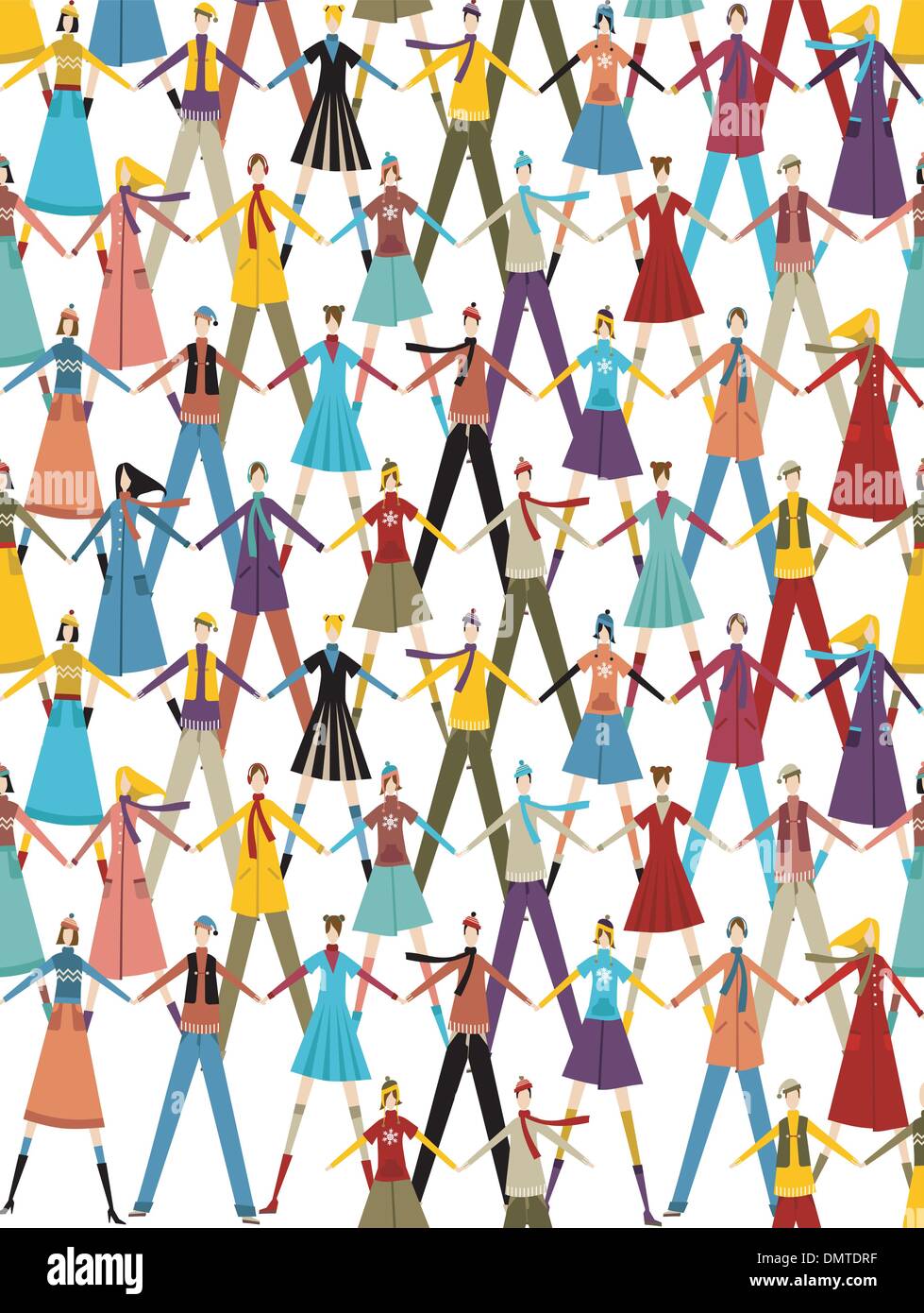 Tall people group Stock Vector Images - Alamy