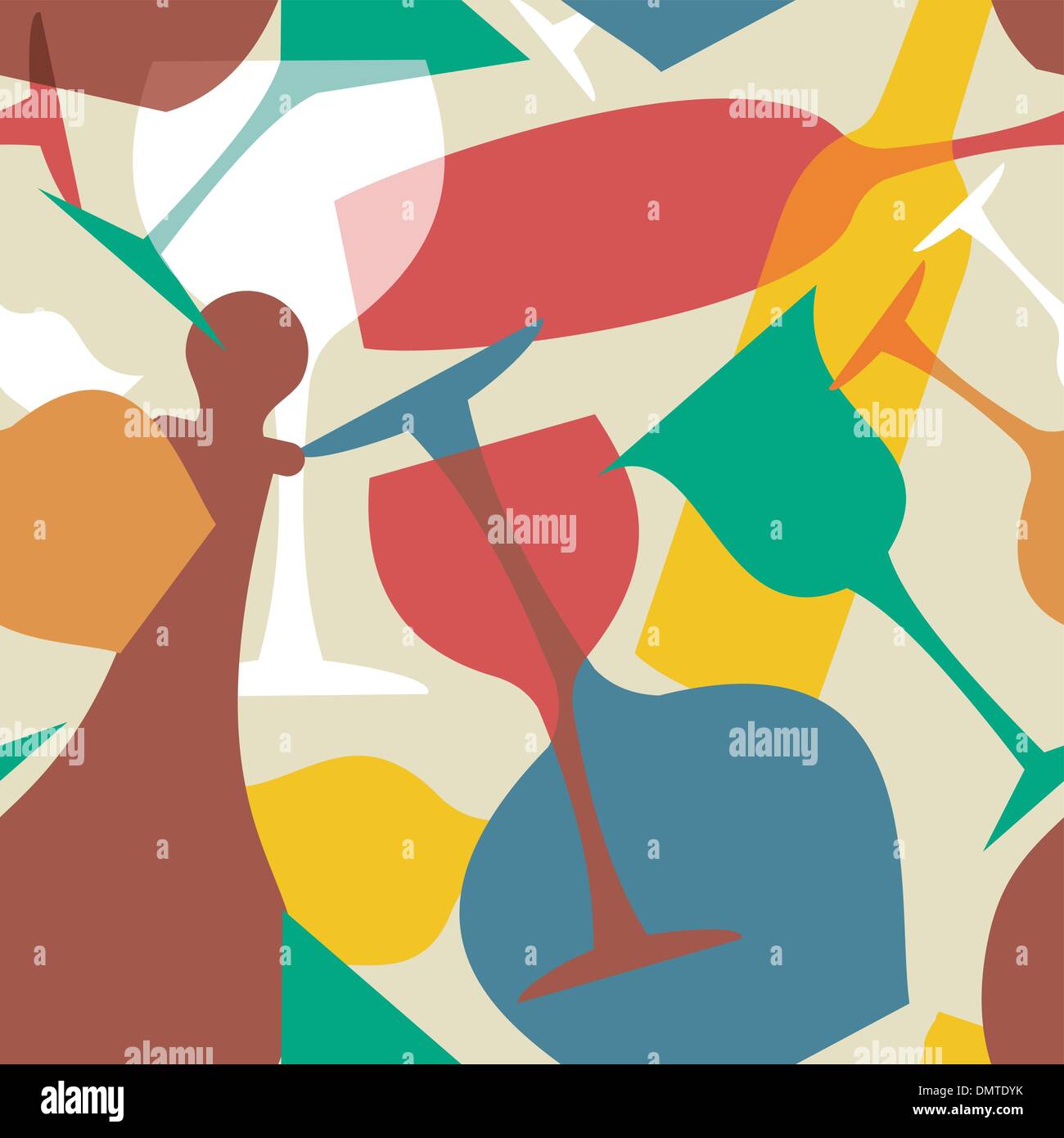 Transparency cocktail pattern background Stock Vector Image & Art - Alamy