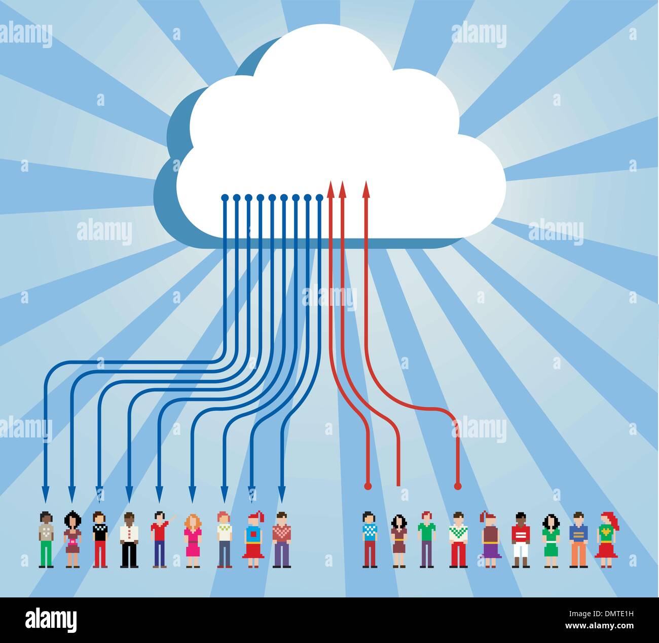 Cloud computing communication icon Stock Vector Images - Alamy