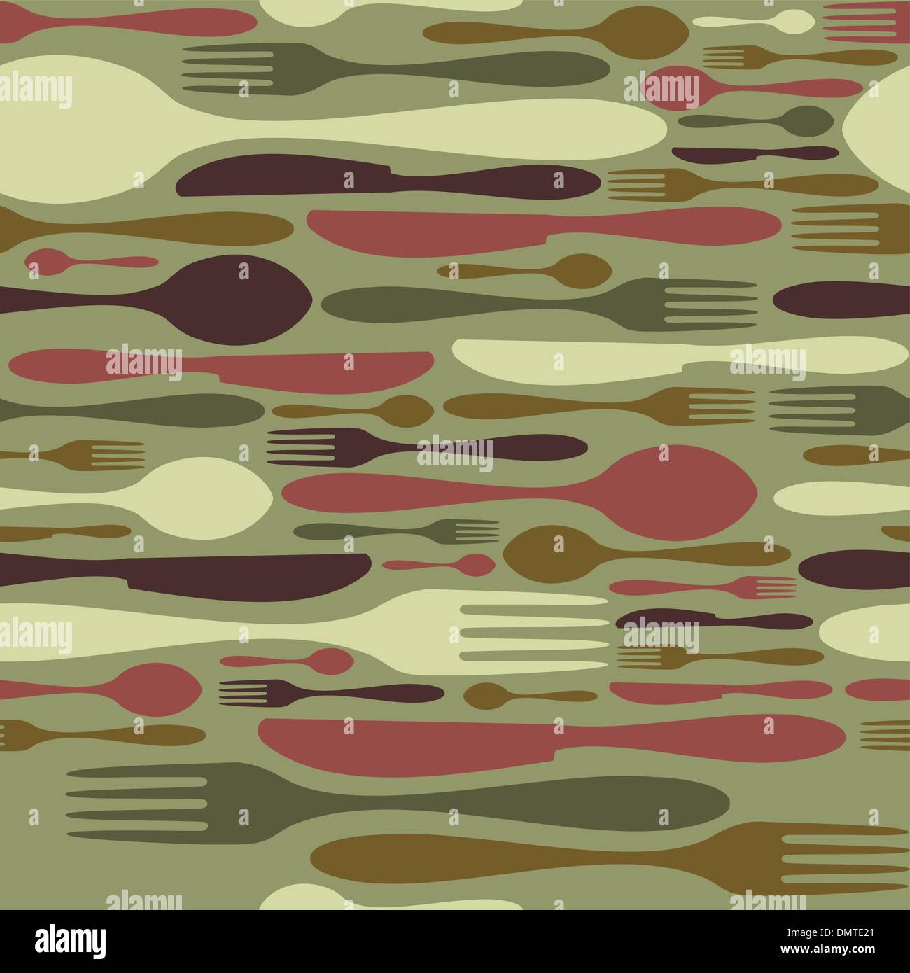 Seamless restaurant cutlery pattern Stock Vector Image & Art - Alamy