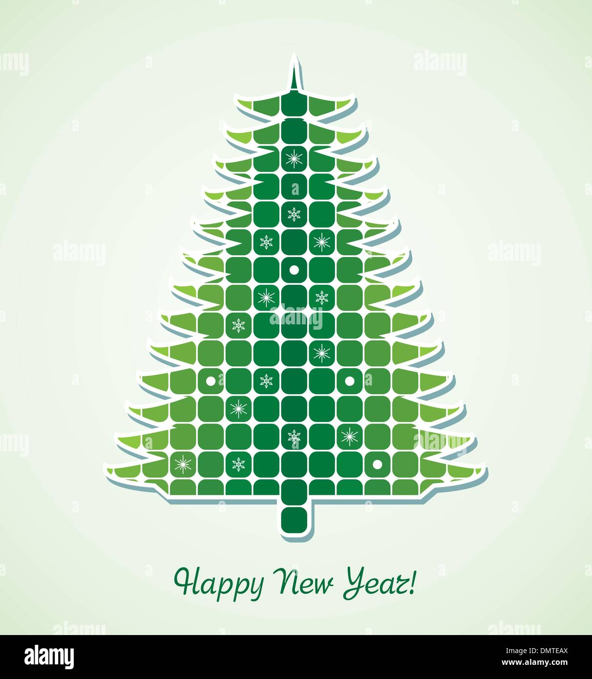 Holiday card christmas tree Stock Vector Images - Alamy