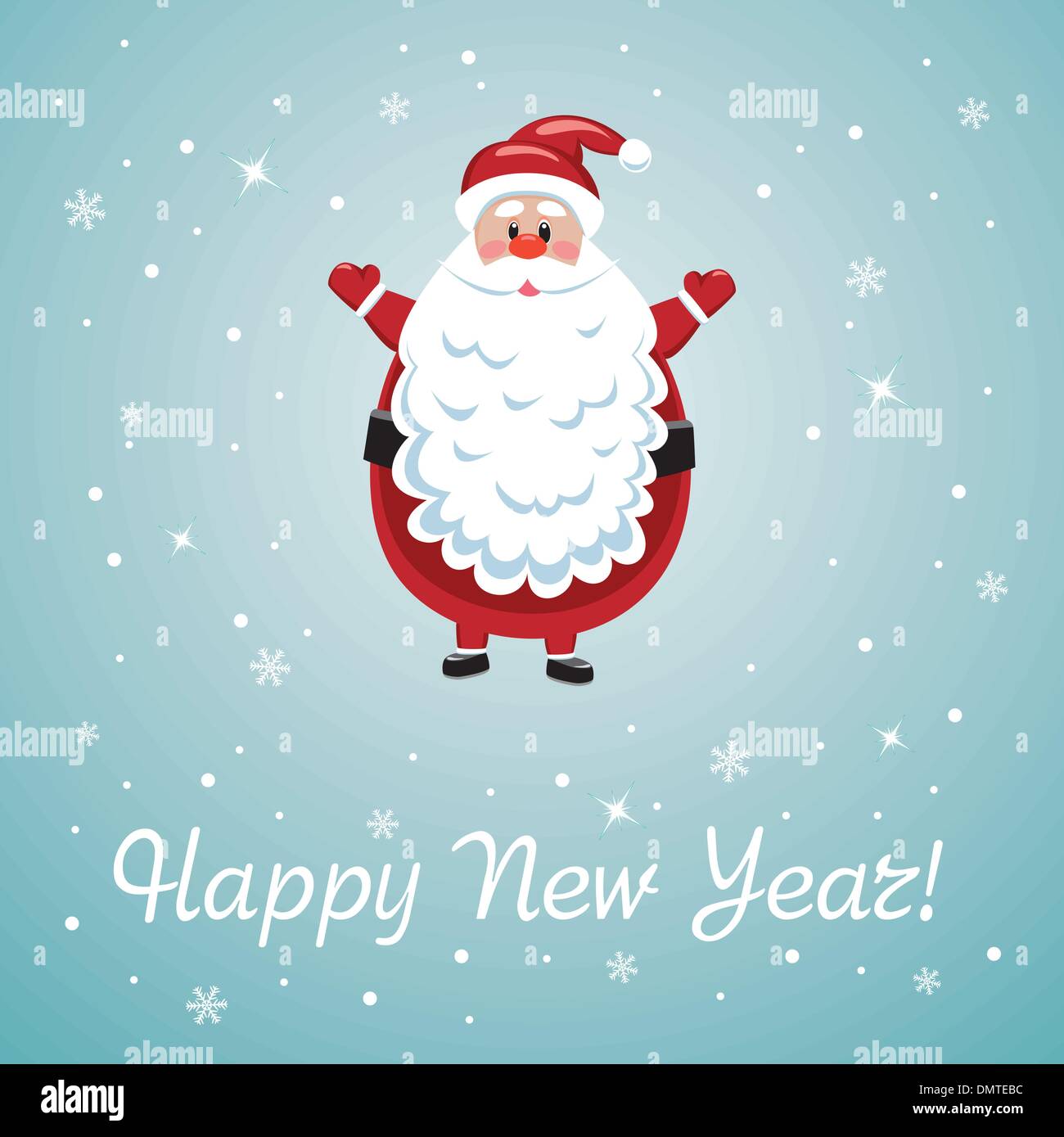 vector santa with big beard Stock Vector Image & Art - Alamy
