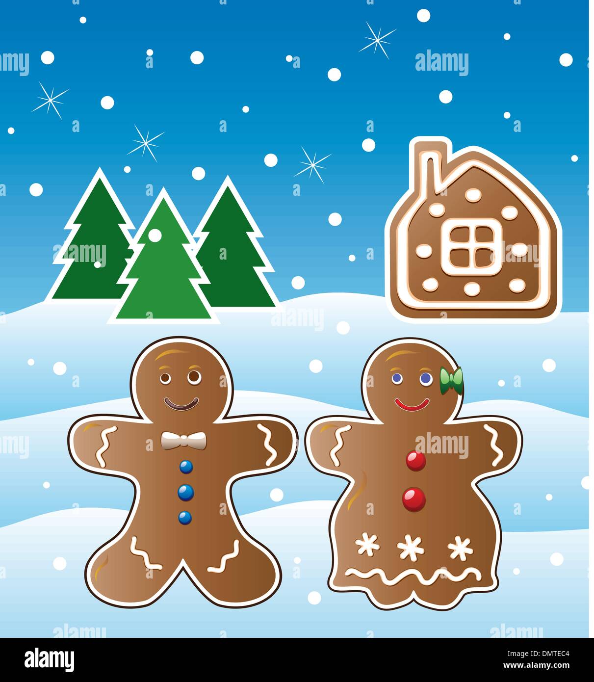 vector gingerbread cookies Stock Vector Image & Art - Alamy