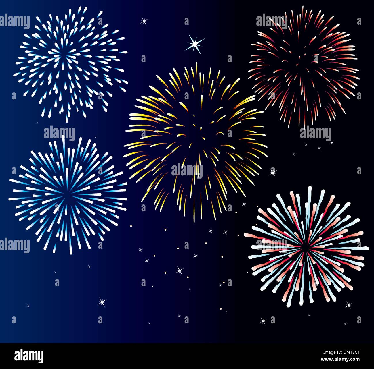 Fireworks vector vectors hi-res stock photography and images - Alamy