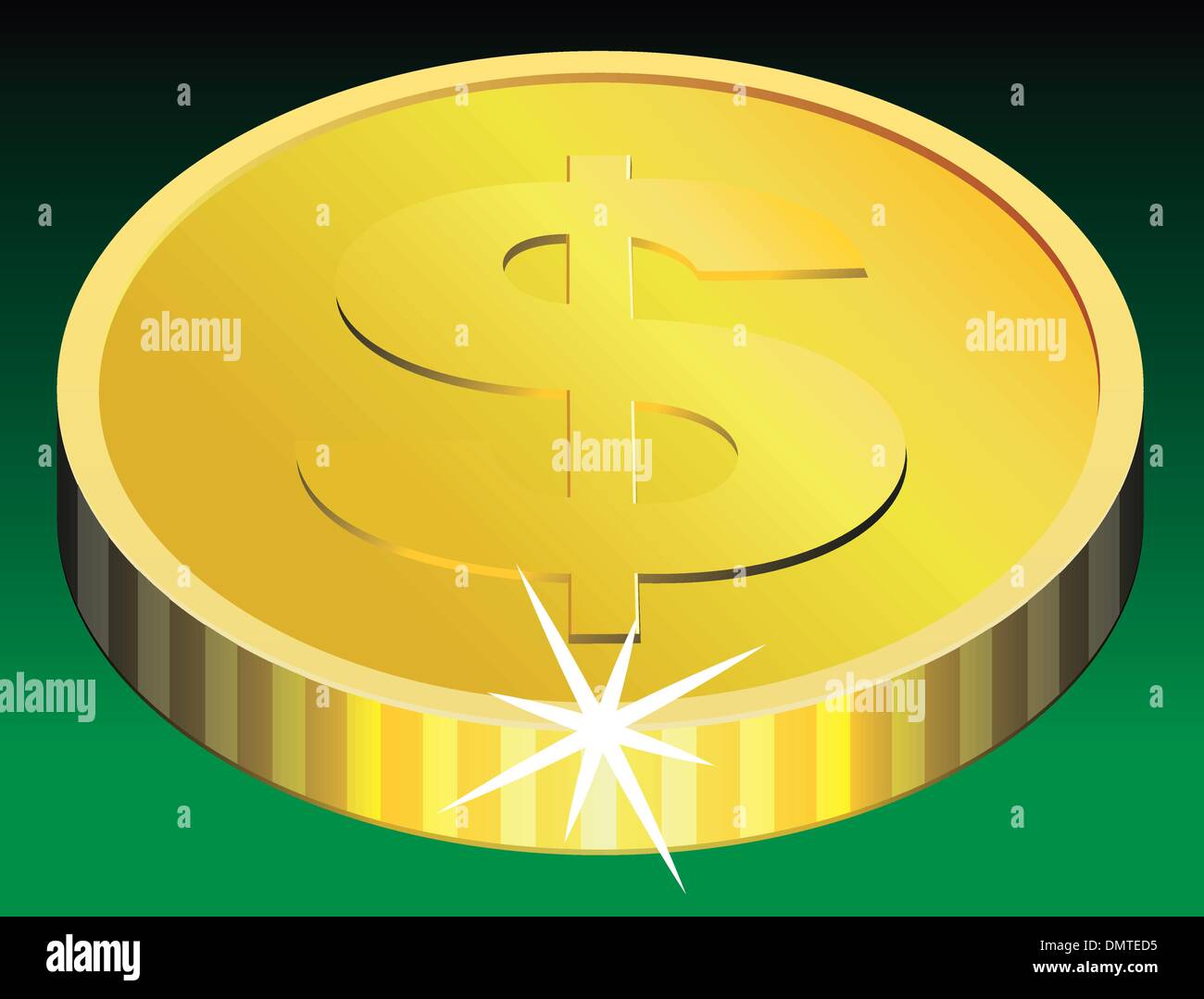 vector golden coin Stock Vector Image & Art - Alamy