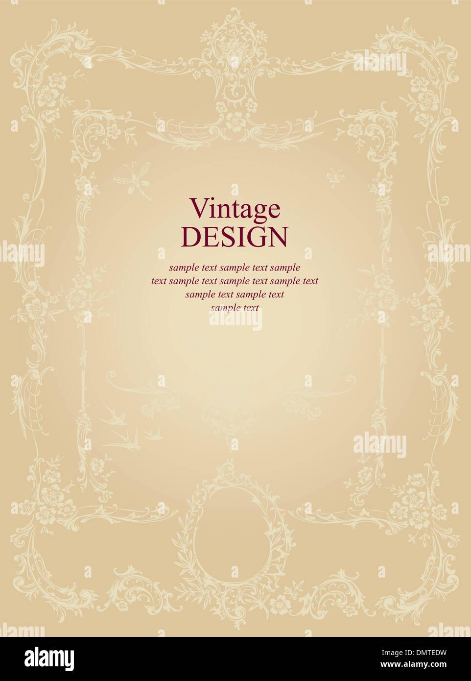 Vintage frame design (vector Stock Vector Image & Art - Alamy