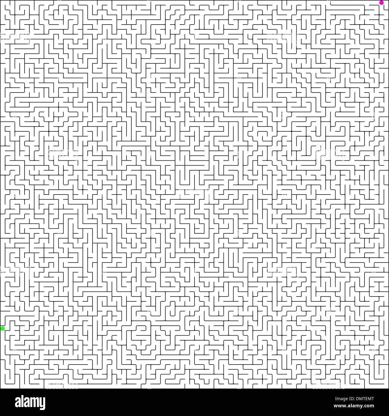 Vector illustration of perfect maze. EPS 8 Stock Vector Image & Art - Alamy