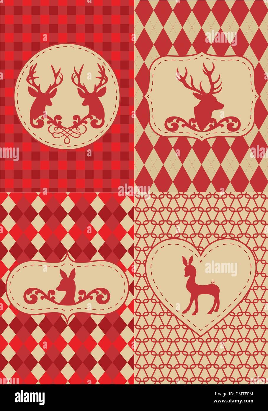 Christmas pattern element Stock Vector Images - Alamy