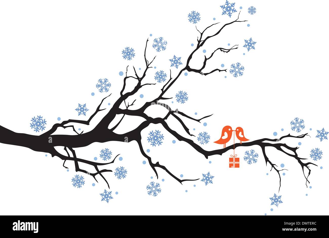 birds with gift box, vector Stock Vector Image & Art - Alamy