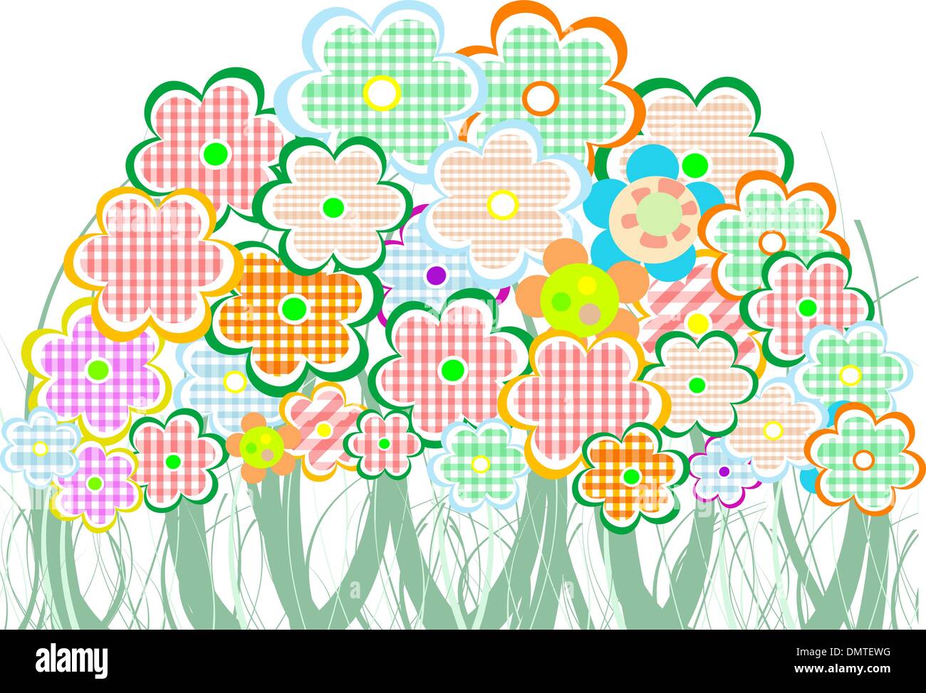 Perfect spring daisies border. vector background Stock Vector Image ...