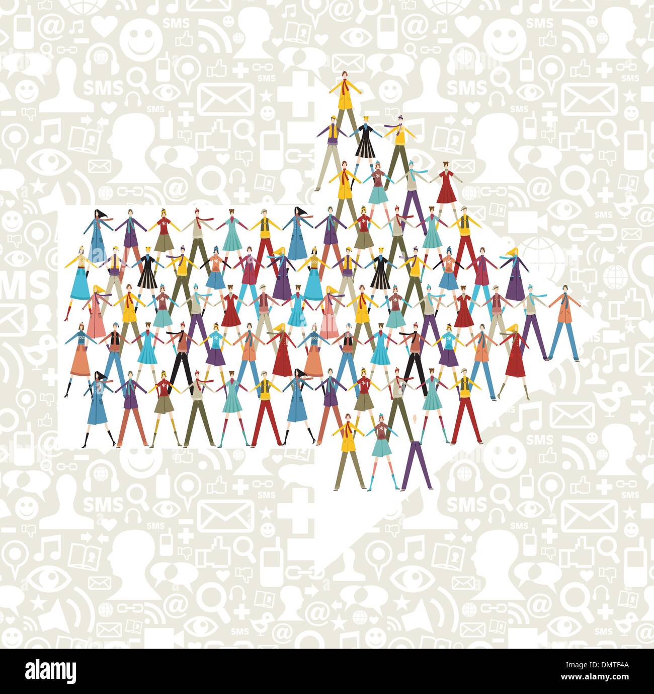 Business concept arrow contact Stock Vector Images - Alamy