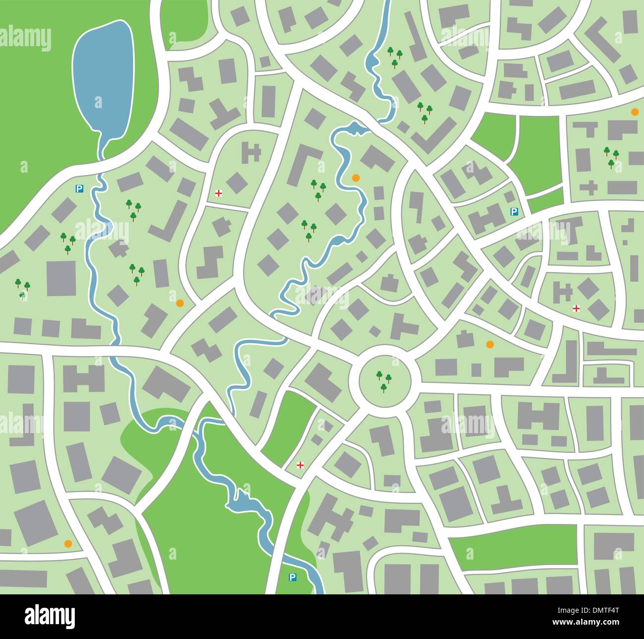 vector city map Stock Vector Image & Art - Alamy
