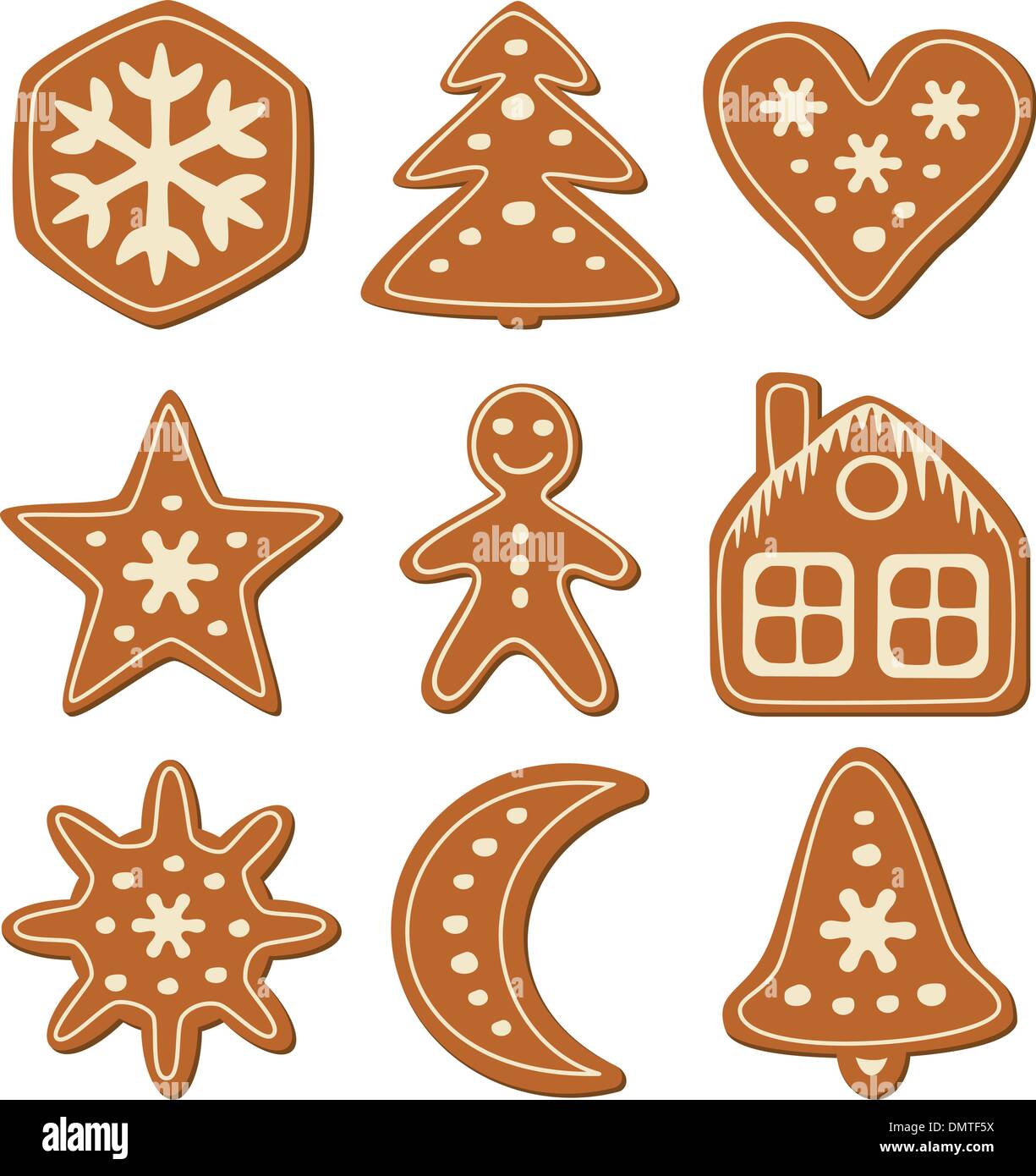 vector gingerbread cookies Stock Vector Image & Art - Alamy