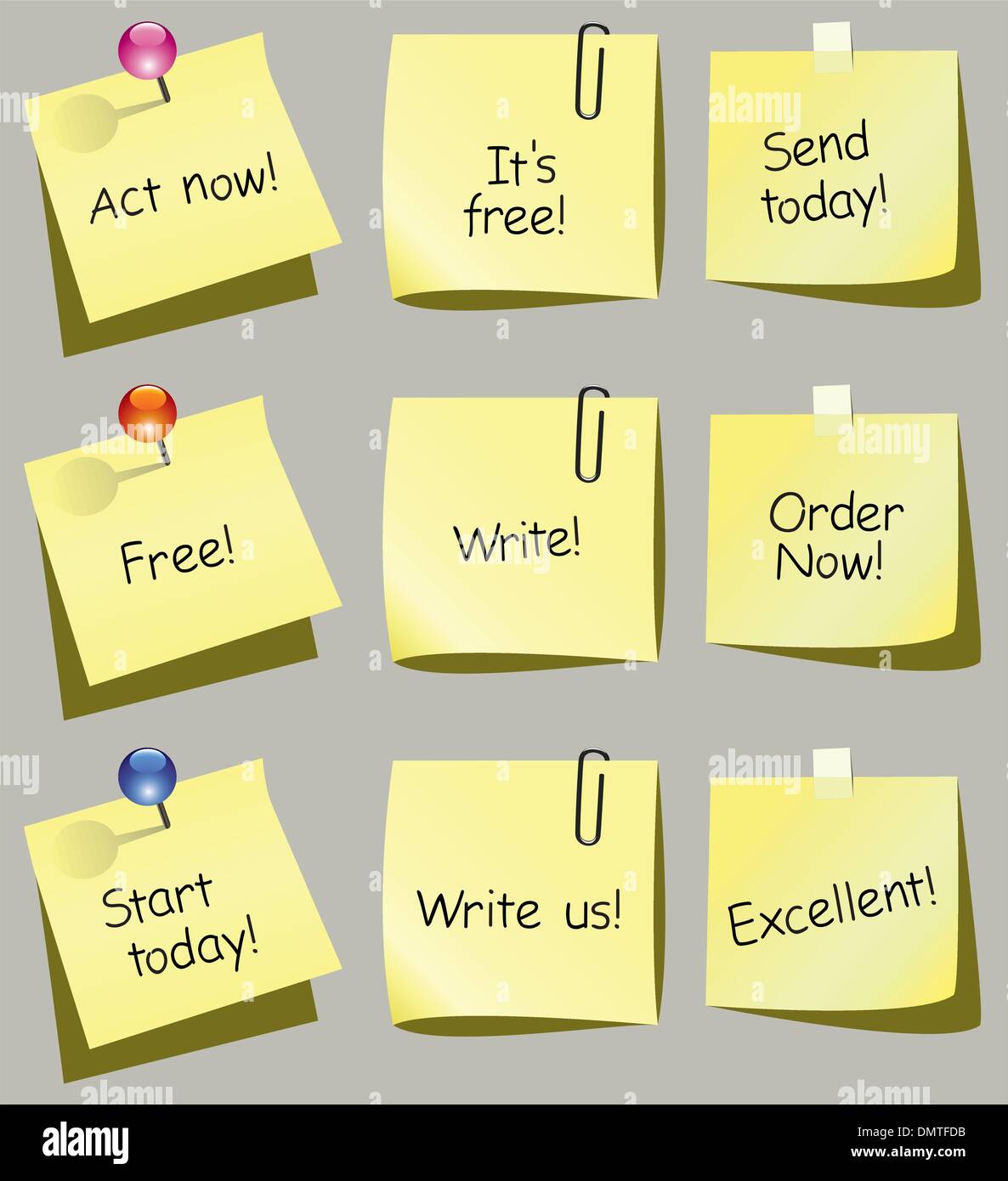 Orange sticky note with note word hi-res stock photography and images ...