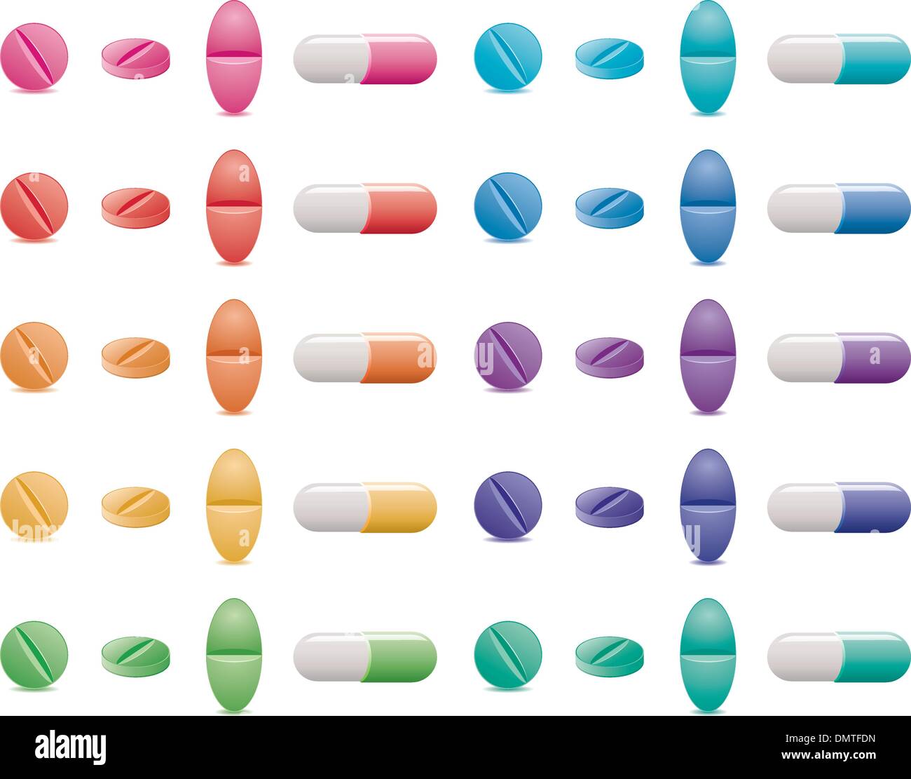 vector pills and capsules Stock Vector Image & Art - Alamy
