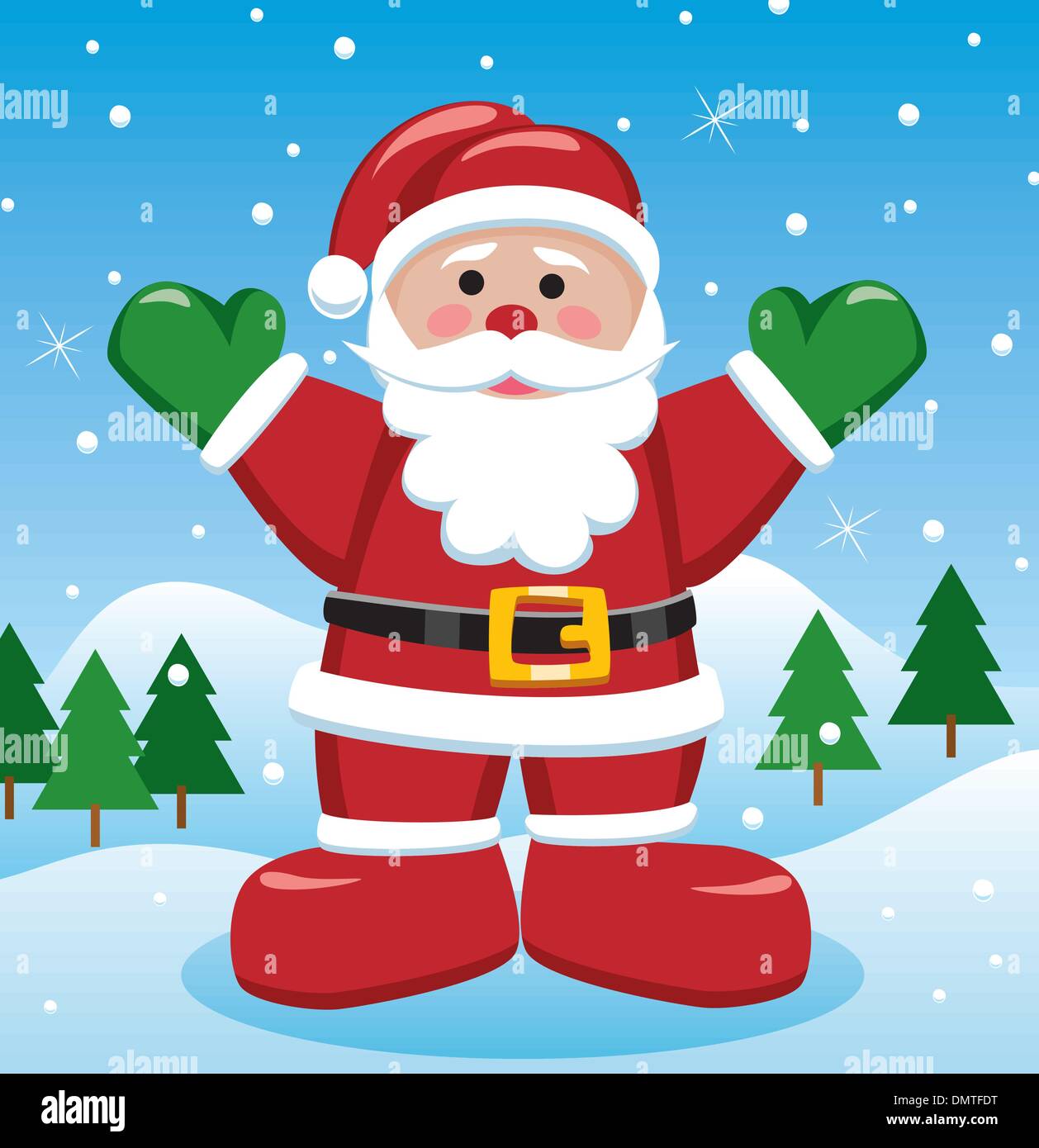 Star santa claus face Stock Vector Images - Alamy