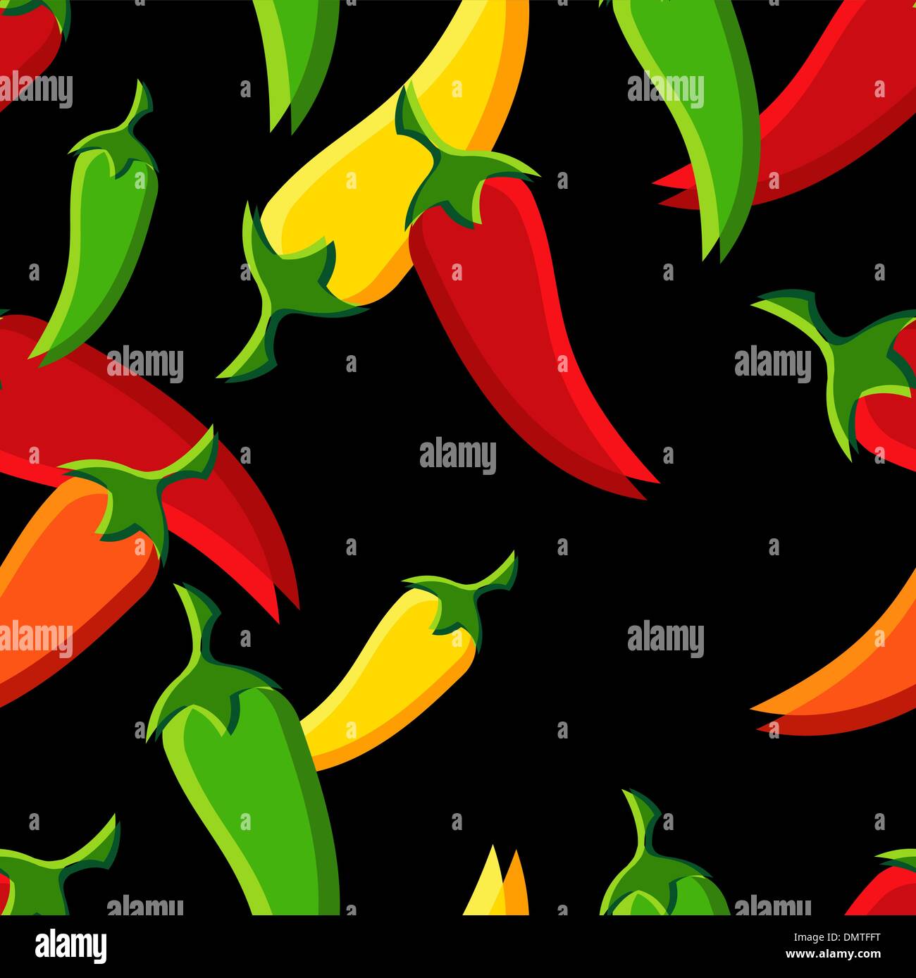 Chilli peppers pattern Stock Vector Image & Art - Alamy
