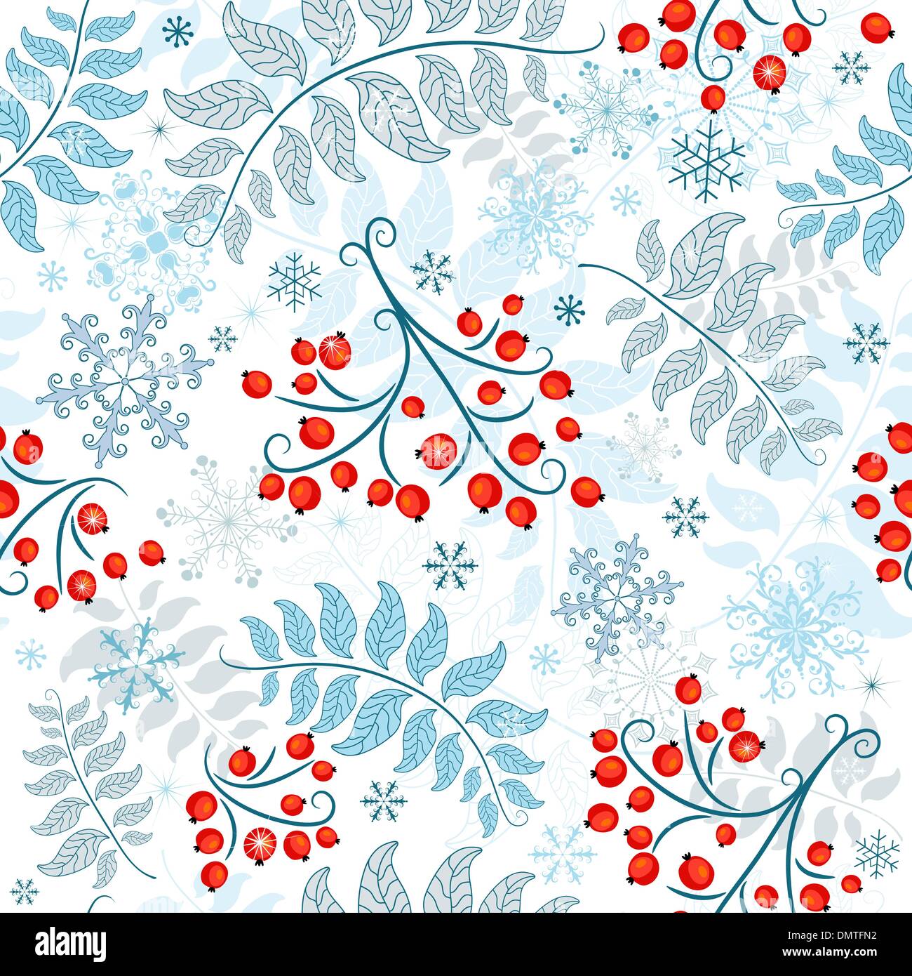 Winter repeating pattern Stock Vector Images - Alamy