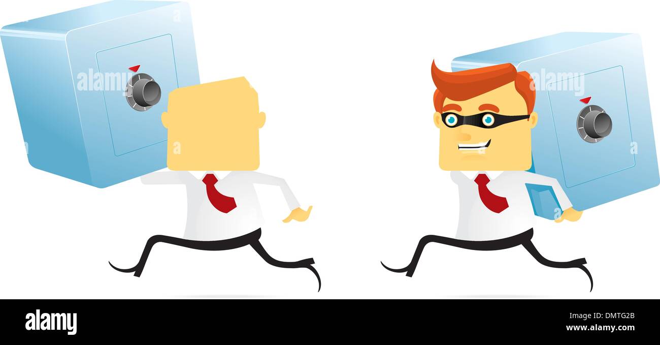 Stealing Safe Box Stock Vector Image & Art - Alamy