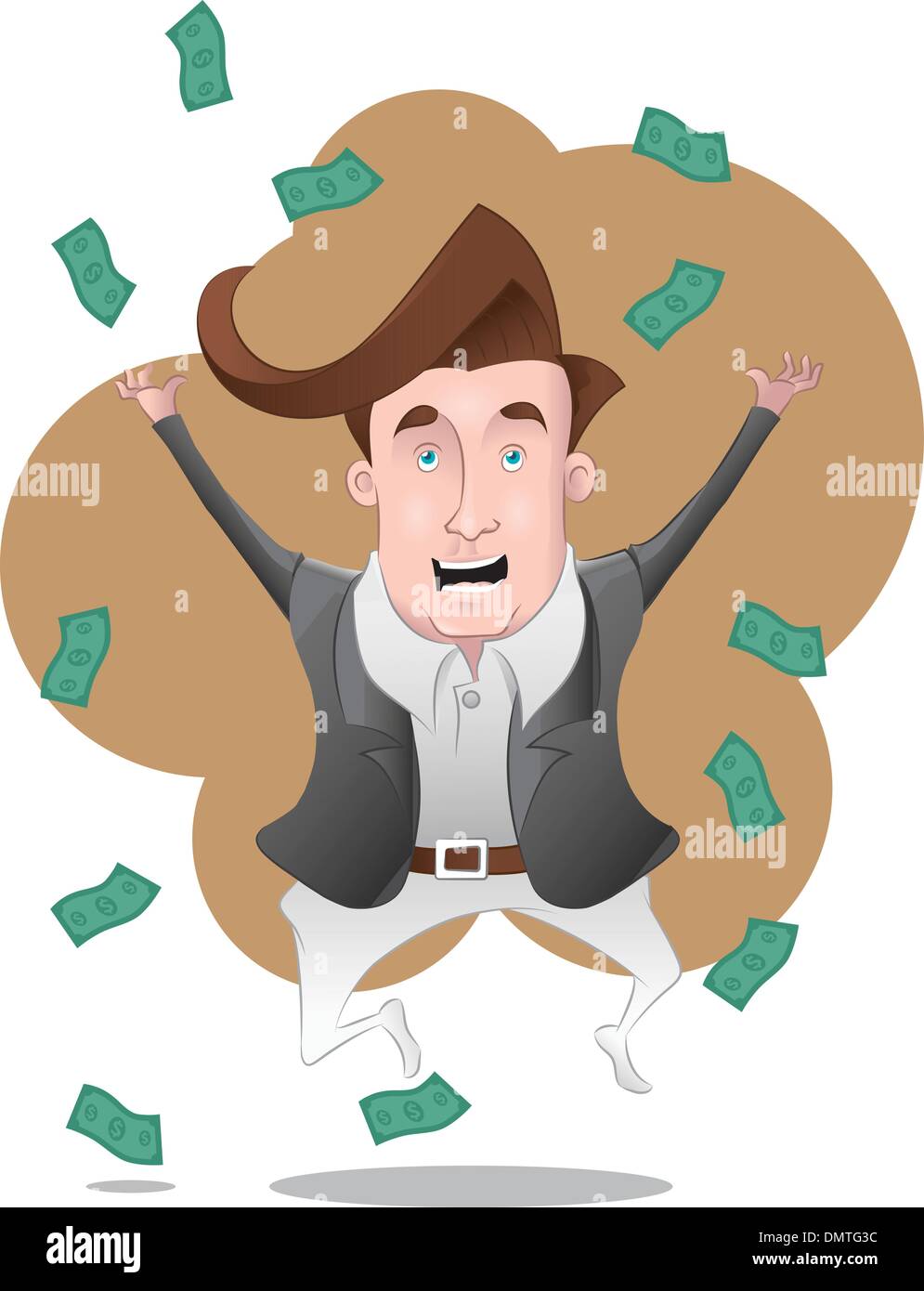 Young man on top Stock Vector Images - Alamy