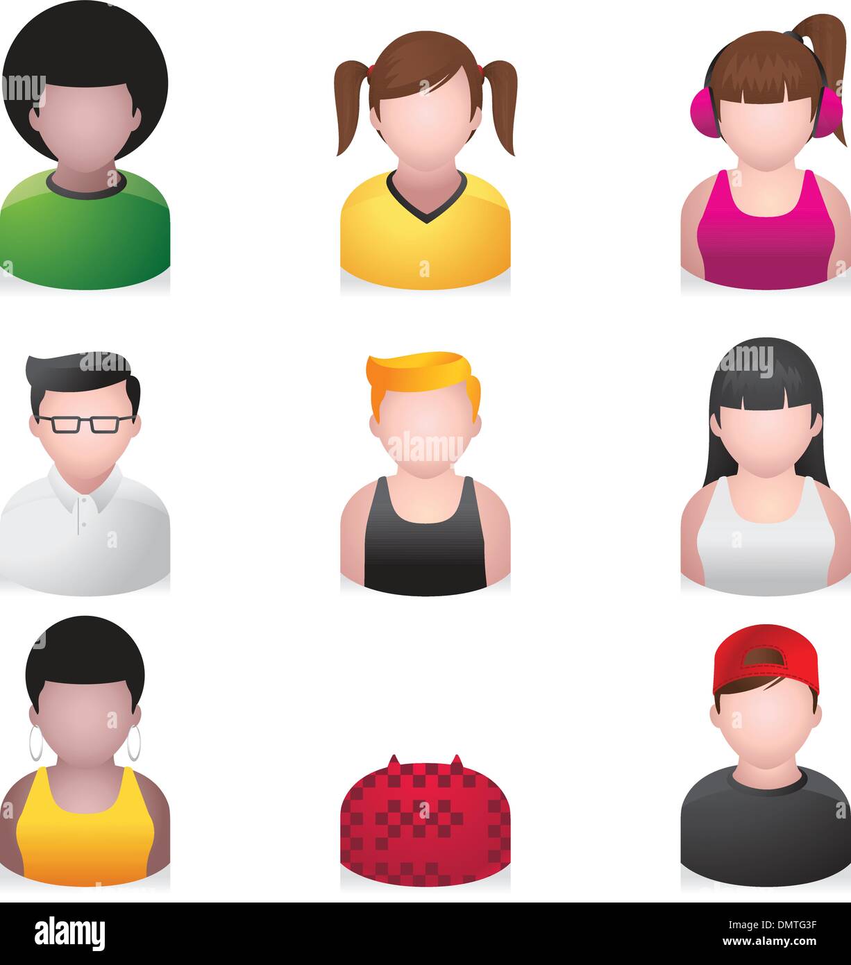 People Icons - Youngster Stock Vector Image & Art - Alamy