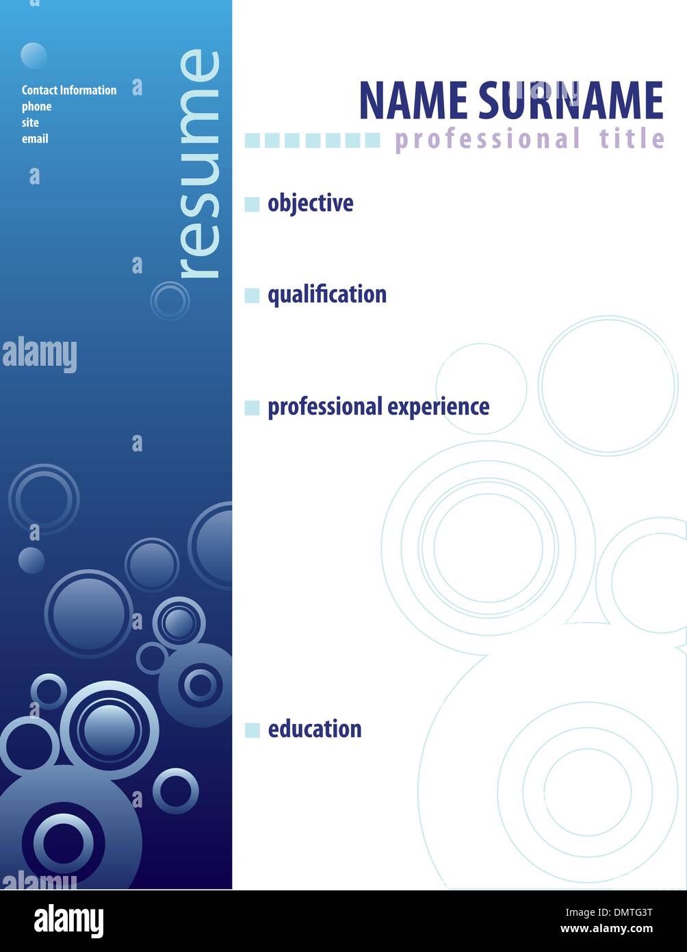 Making your resume Stock Vector Image & Art - Alamy