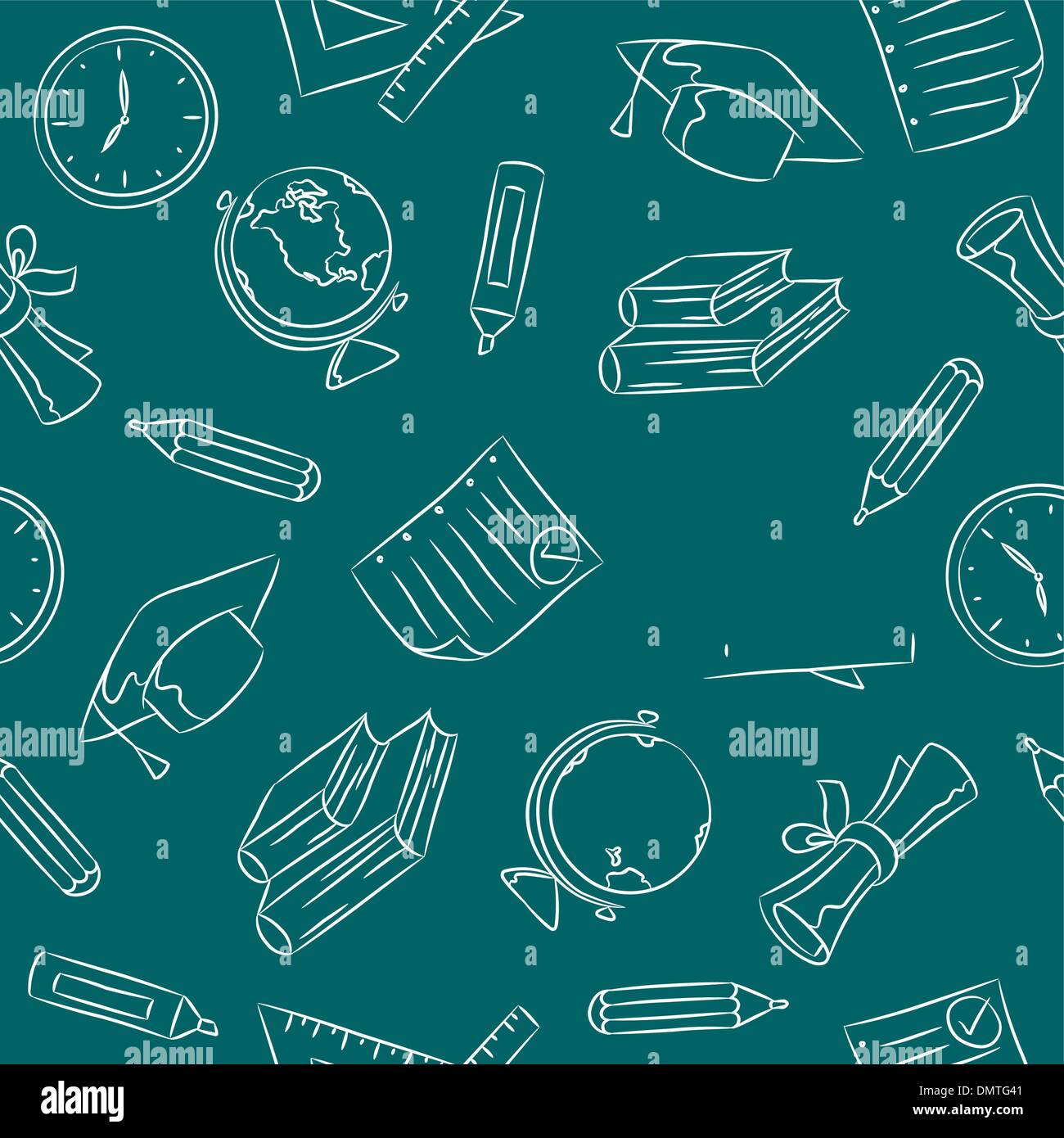 Seamless educational pattern hi-res stock photography and images - Alamy