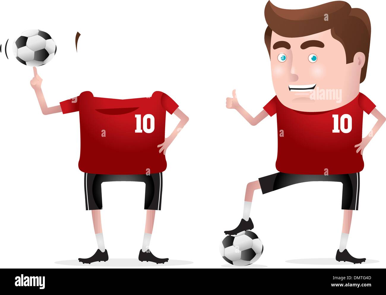 Vector soccer player uniform Stock Vector Images - Alamy