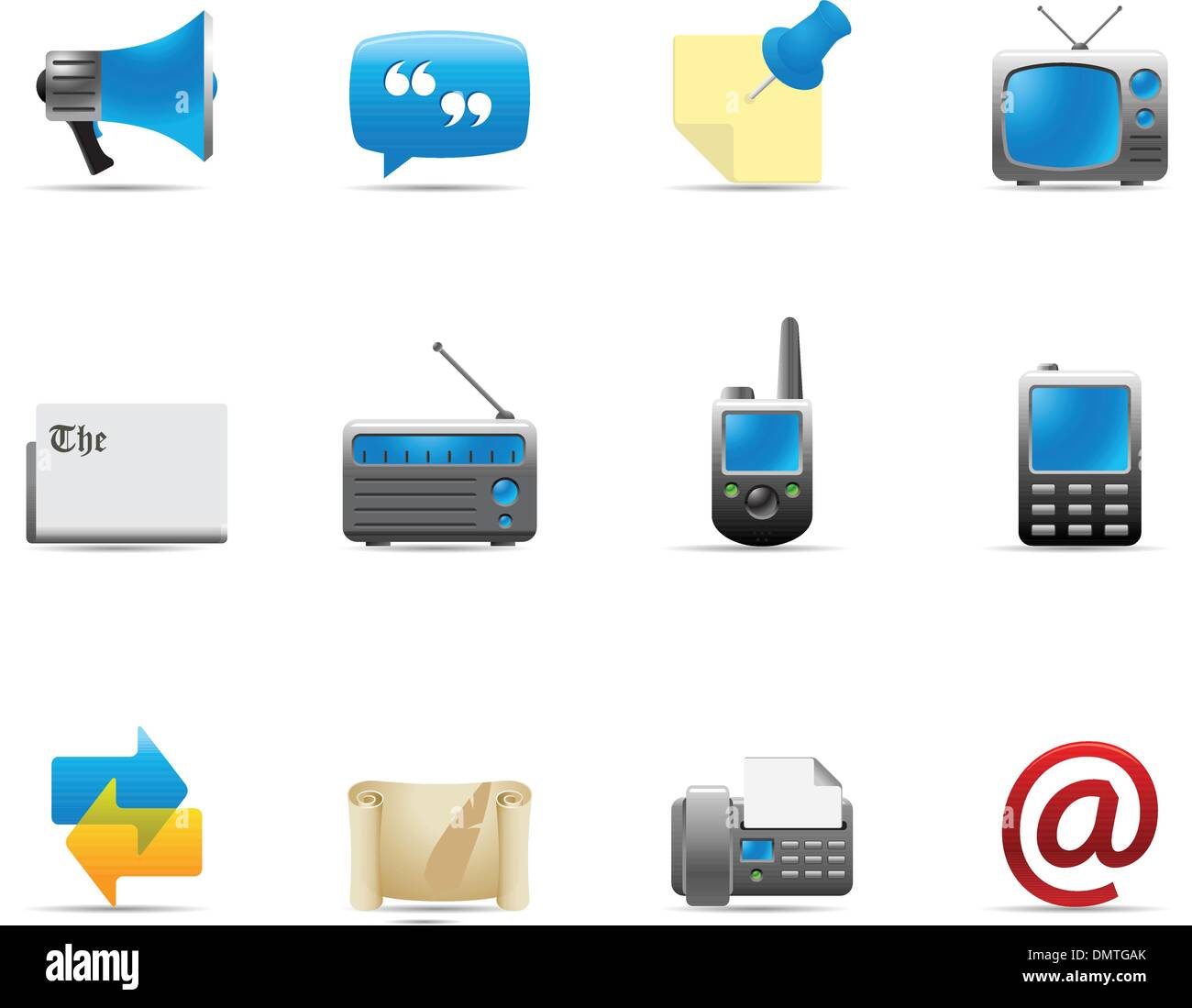 Web Icons - Communication 2 Stock Vector Image & Art - Alamy