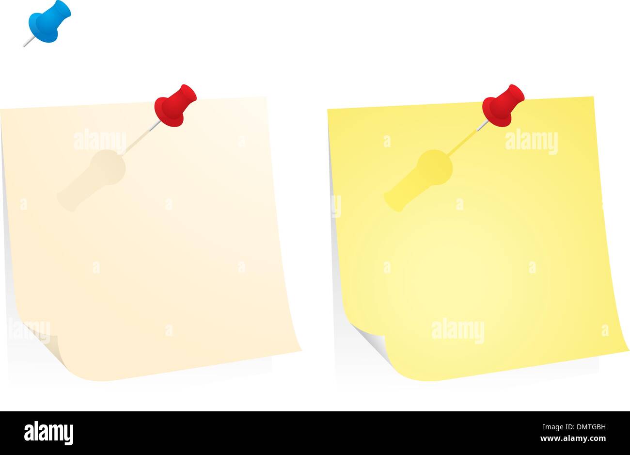 Message board with pins Stock Vector Images - Alamy