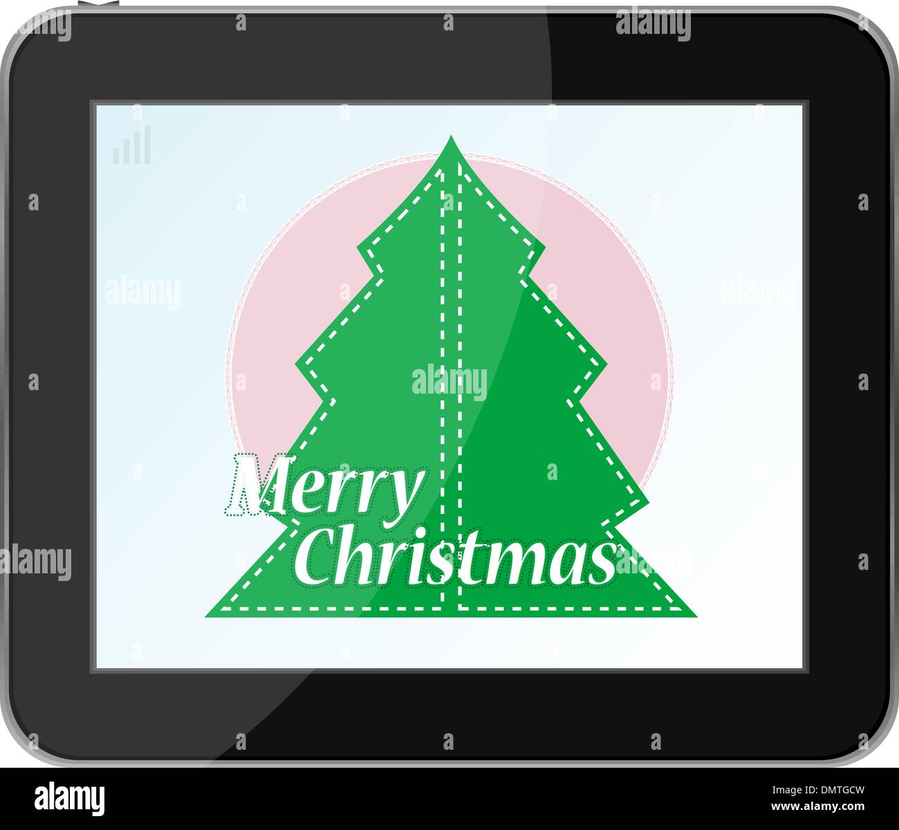 christmas tree in table pc Stock Vector Image & Art - Alamy