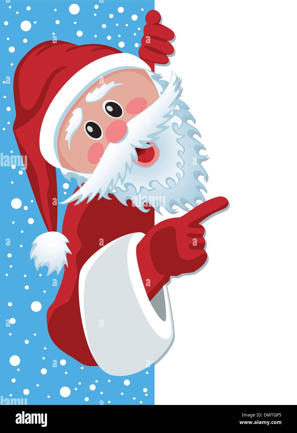 Funny santa claus pointing copy hi-res stock photography and images - Alamy