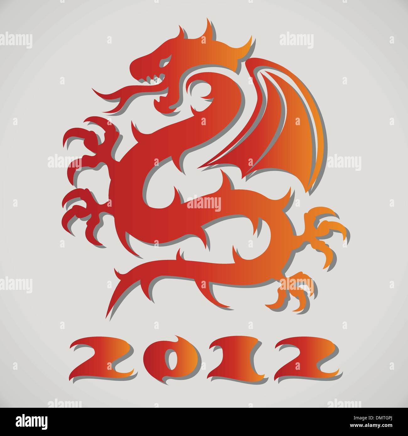 vector paper dragon Stock Vector Image & Art - Alamy