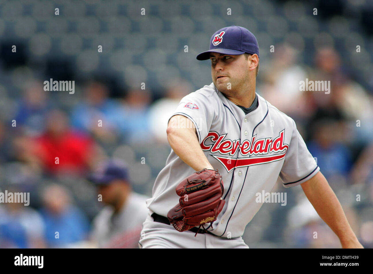 Cleveland Indians starting pitcher David Huff delivers a pitch during ...