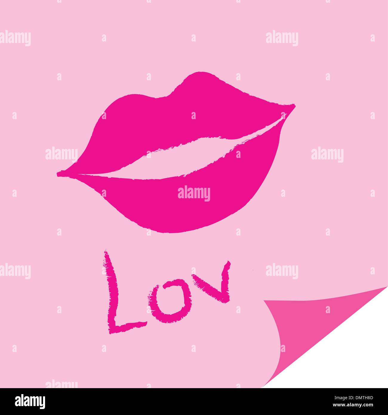 Kiss pattern Stock Vector Images - Alamy