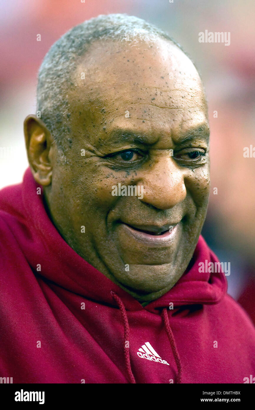 Bill Cosby (Temple Class of 1961) on the sidelines prior to the game ...