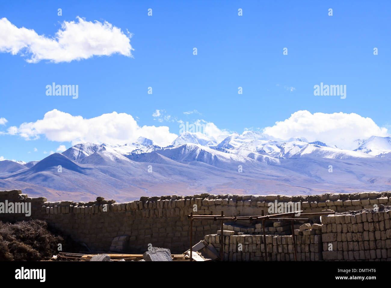 Snow mountain at Everest basa camp, Tibet Stock Photo - Alamy