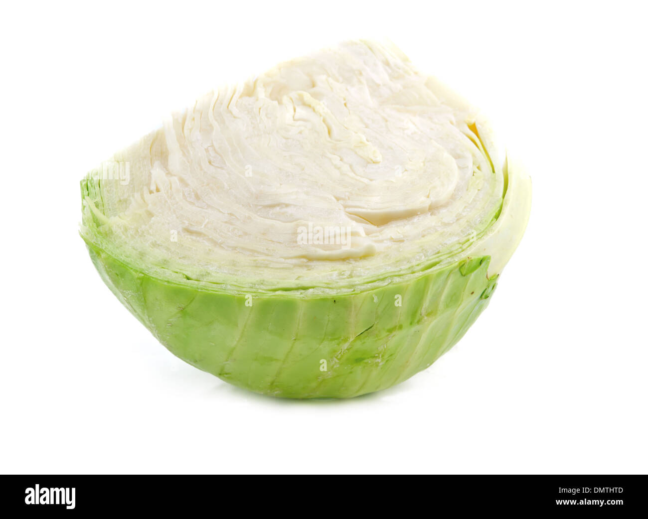 part green cabbage isolated on white Stock Photo - Alamy