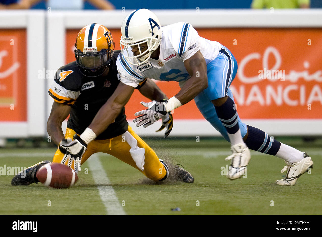 Hamilton Tiger Cats wide receiver Arland Bruce III #4 and Toronto ...