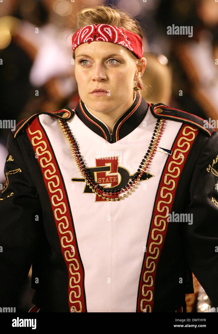 San Diego State Aztecs marching band watches as the Aztec's defeat the ...