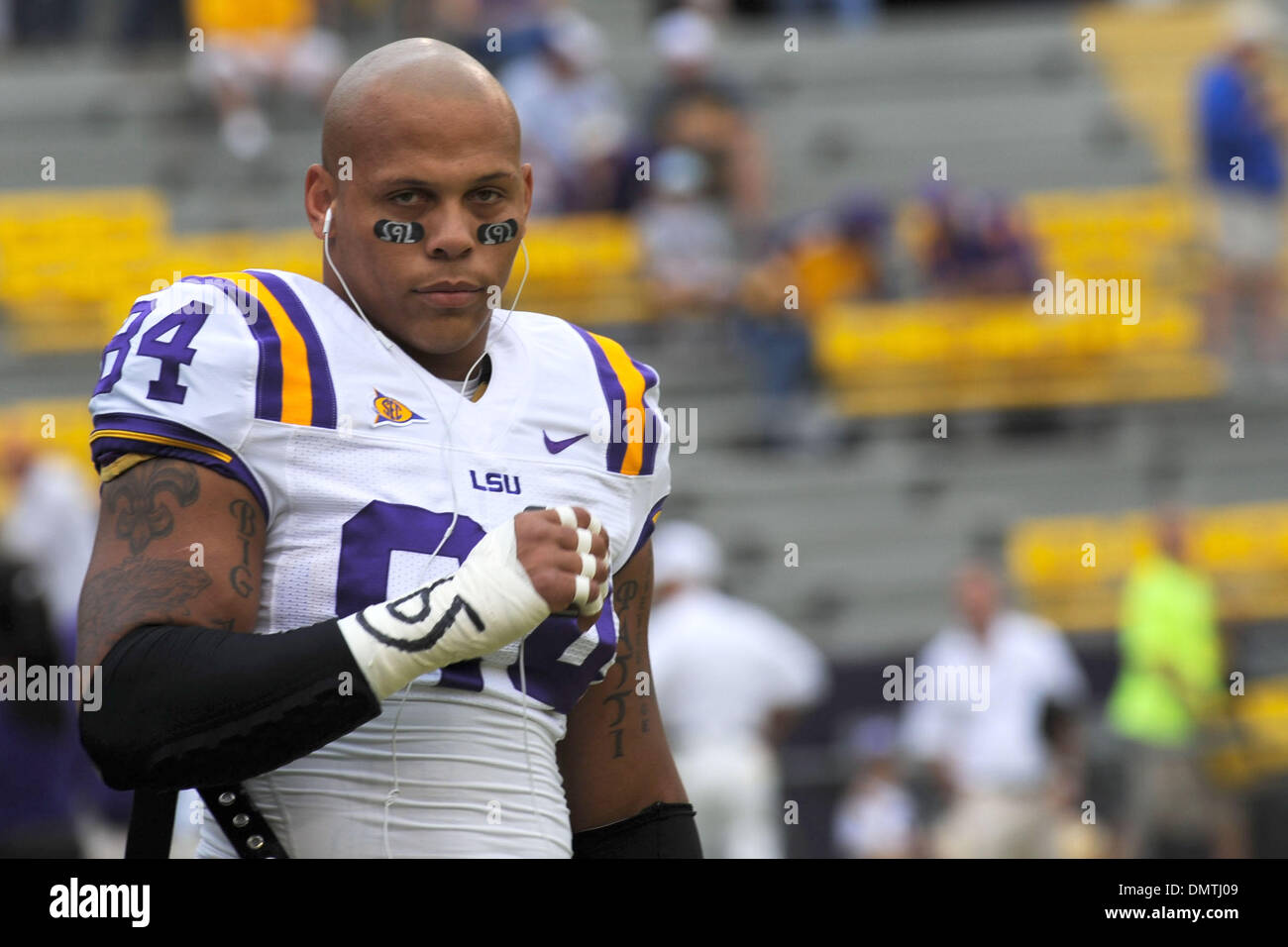 LSU defensive end, Rahim Alem, prior to Saturday nights SEC matchup ...