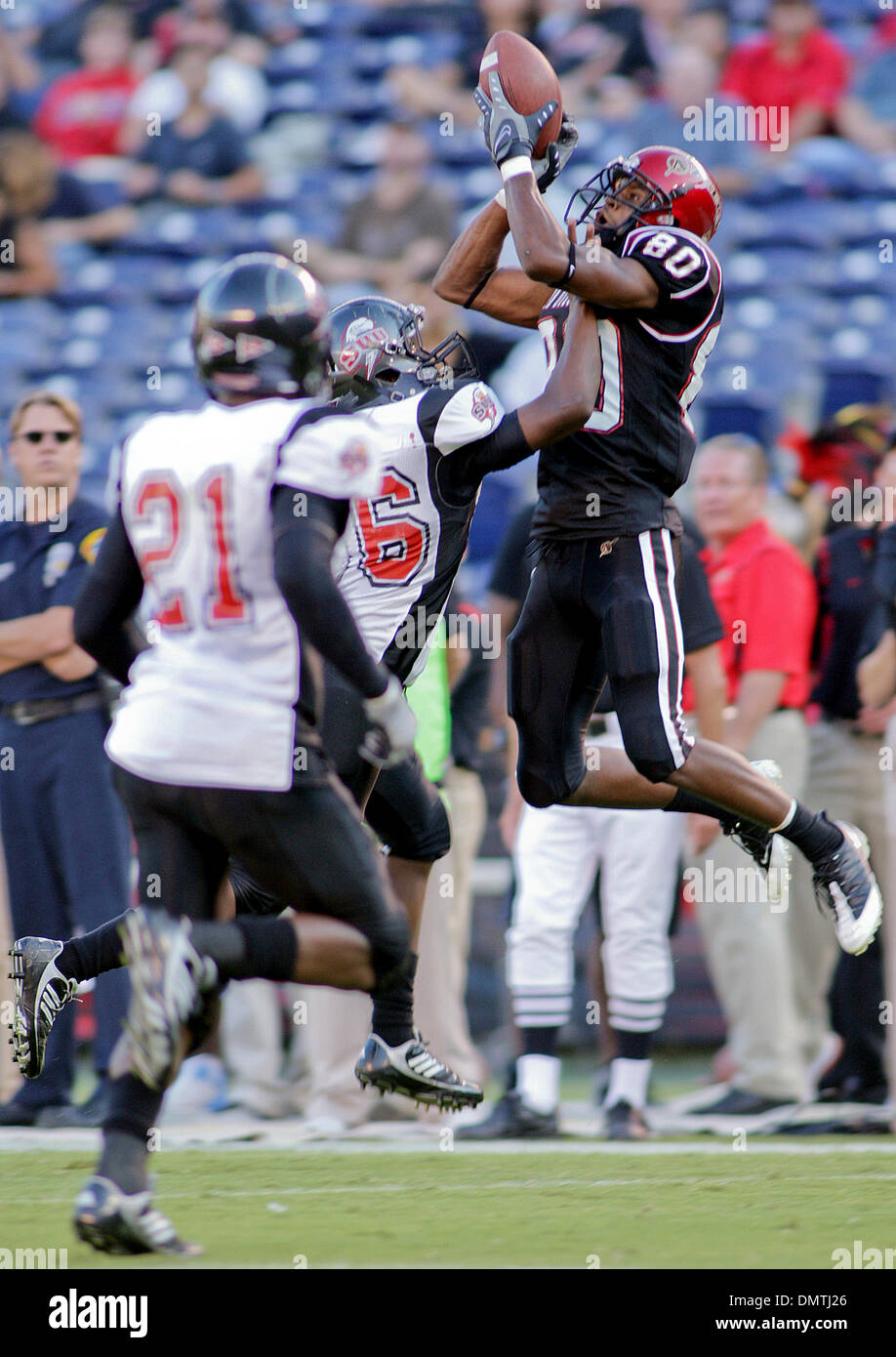 San Diego State Vincent Brown pulls down a deep pass against Southern ...